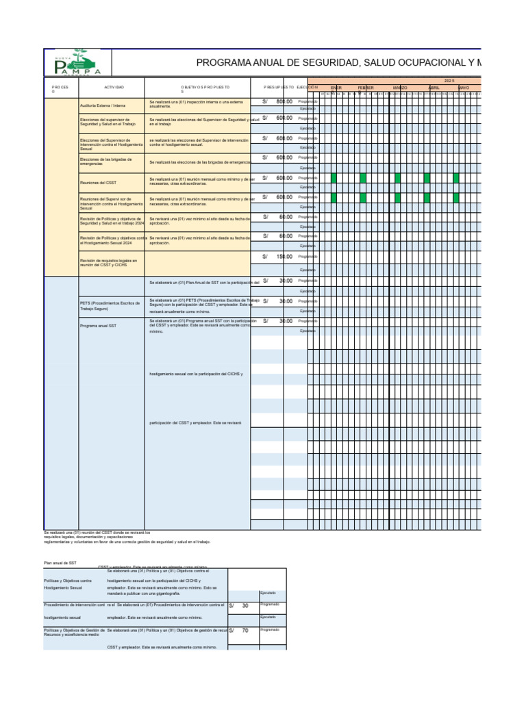 Phe - CCC - SGSST - PGM - 001.programa Anual de Seguridad, Salud Ocupacional y Medio Ambiente ...