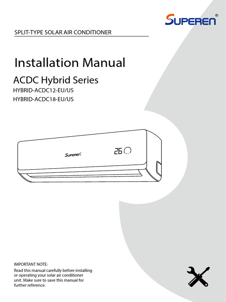 installation-manual-Hybrid-ACDC | PDF | Electrical Wiring | Building Engineering