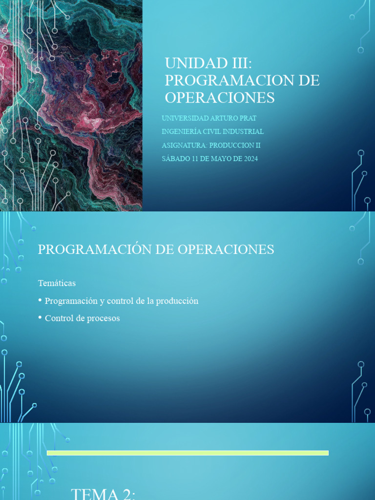 Programación De Operaciones En Producción Pdf Lean Manufacturing