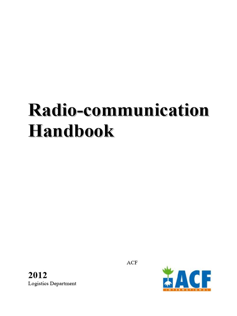 02.radio - Handbook V3 - 0 | PDF | Antenna (Radio) | High Frequency