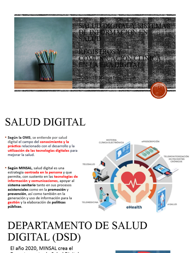 Salud Digital y SIS PPT-3 | PDF | Informática | Tecnologías de la ...