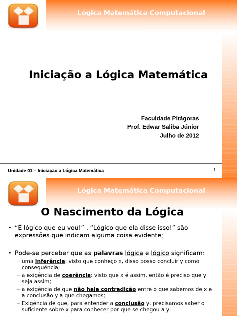Introdução à Lógica Matemática | PDF | Lógica | Matemática