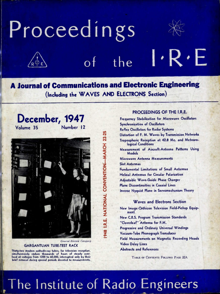 Ire 1947 12 | PDF | Electrical Circuits | Electronic Circuits