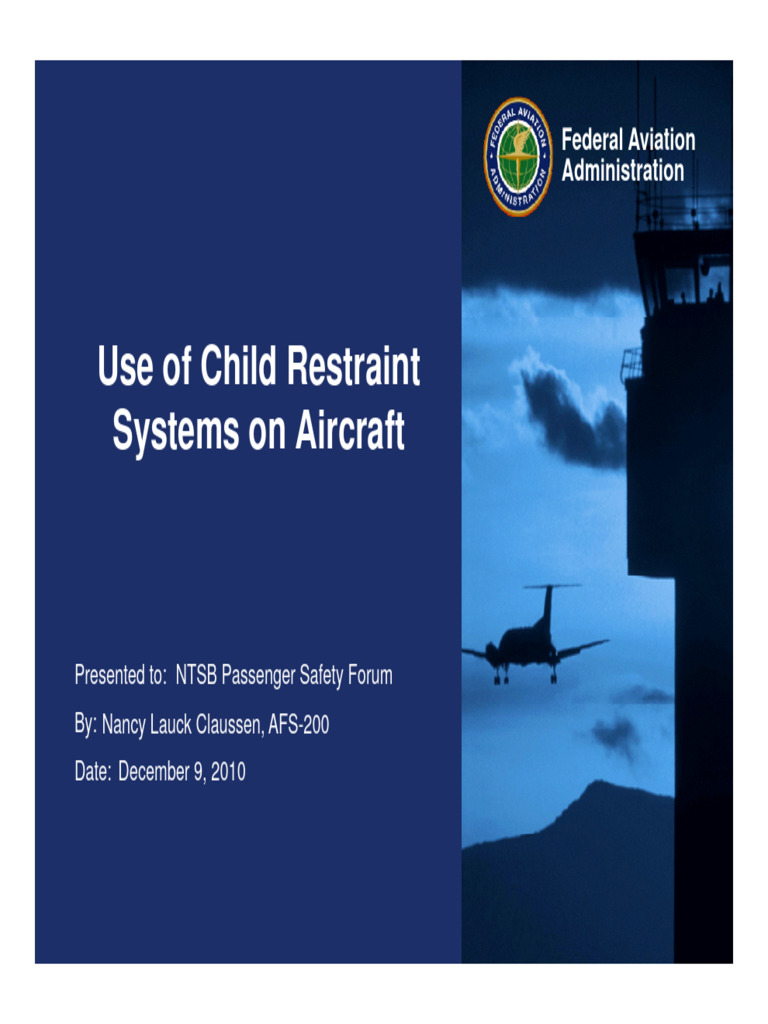 FAA Guidelines on Child Restraint Systems | PDF | Federal Aviation ...