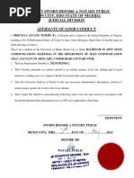 Federal High Court Affidavit Age Declaration | PDF