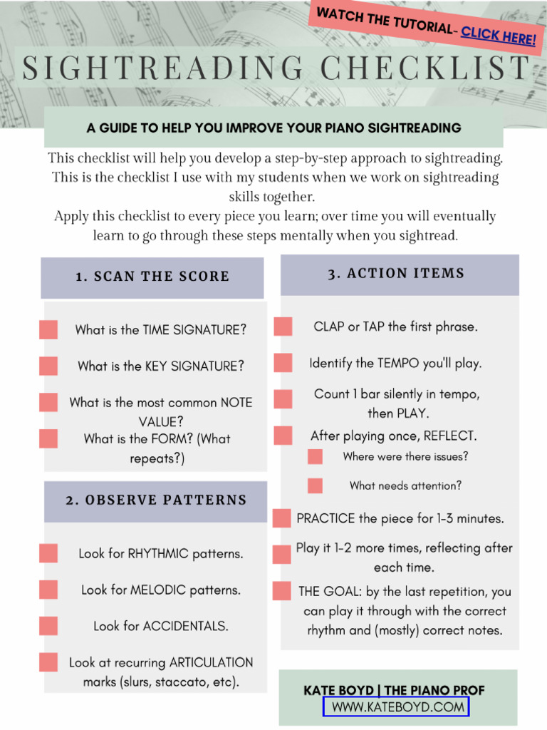 sightreading-checklist | PDF
