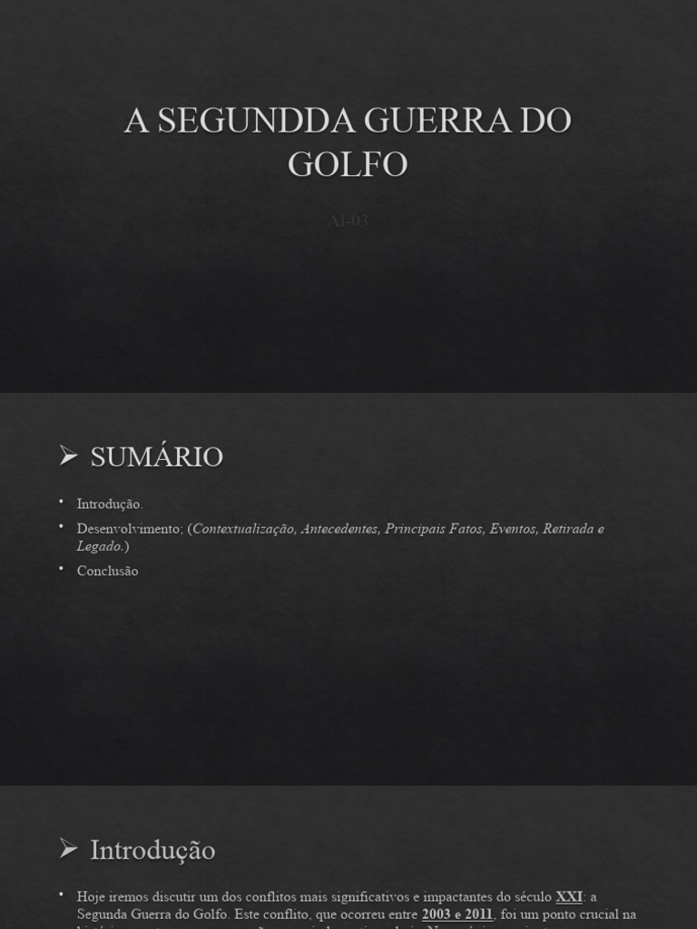 Análise da Segunda Guerra do Golfo | PDF | Iraque | Guerra do Golfo