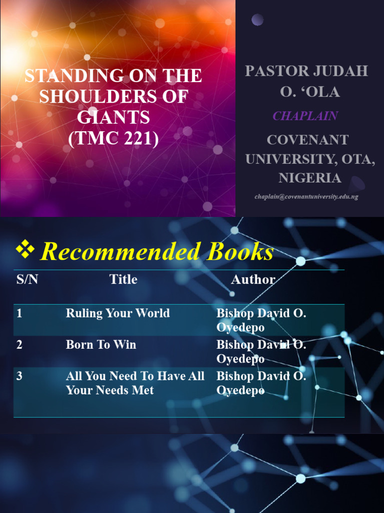 TMC221 Standing On The Shoulders of Giants I | PDF | Jesus In Islam ...