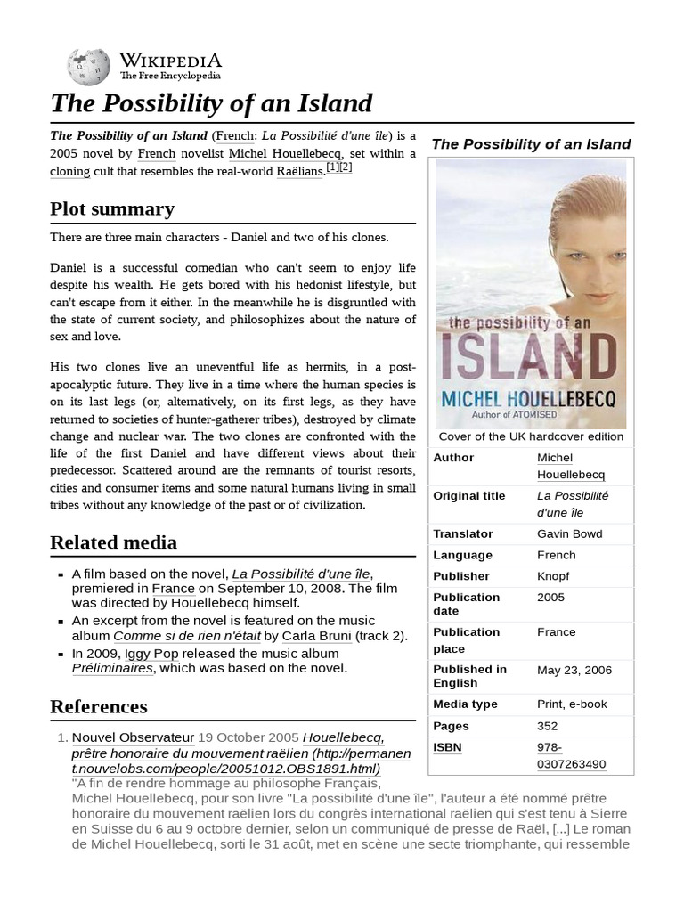 The Possibility of An Island | PDF