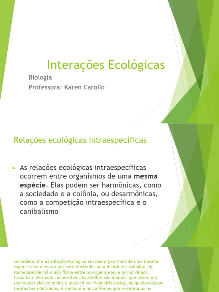 Interações Ecológicas: Tipos e Exemplos | PDF | Parasitismo | Organismos