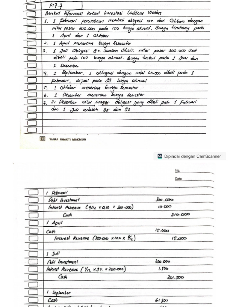 Bab 17 AKM II Kieso Tugas | PDF