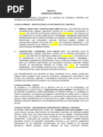 Minuta de Constitución de Consorcio | PDF | Consorcio | Justicia