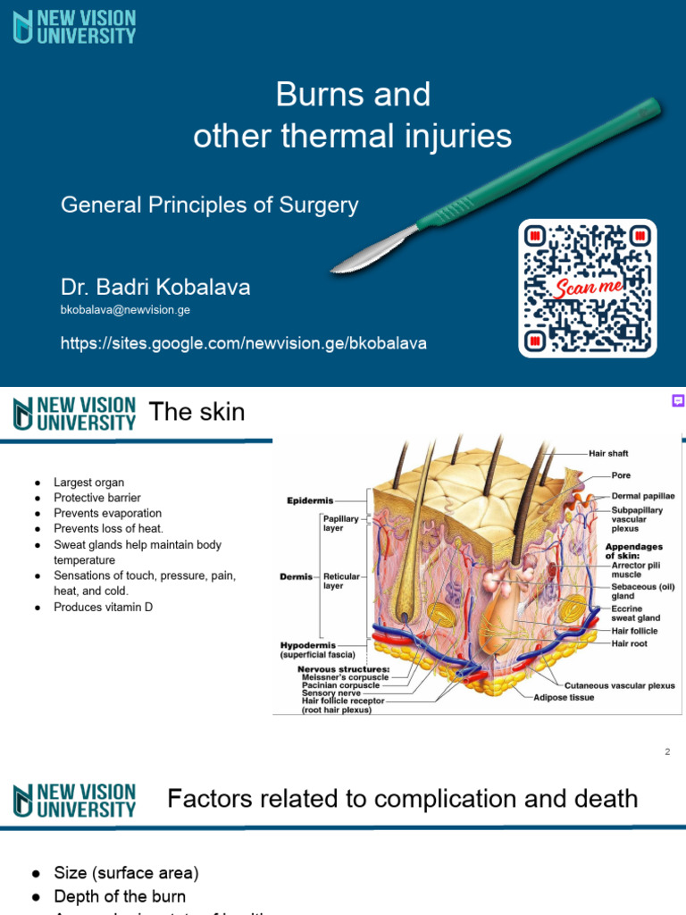 Burns and Other Thermal Injuries | PDF | Burn | Scar