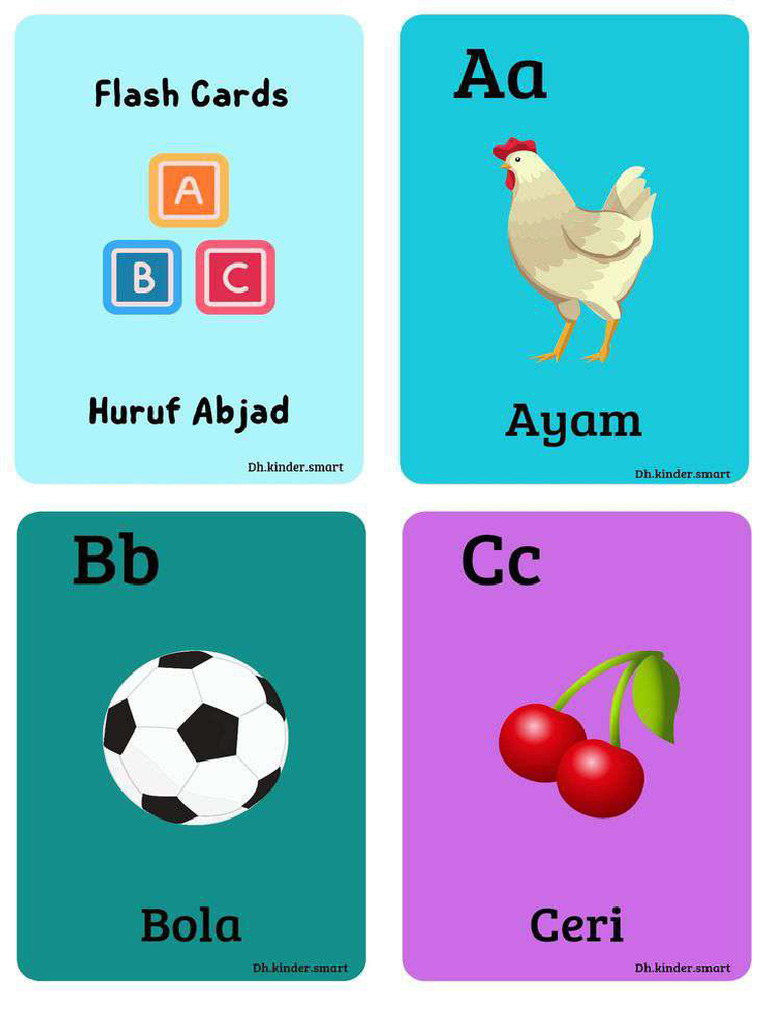 Flash Card Huruf Abjad | PDF