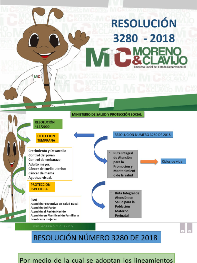 Resumen de La Resolucion 3280 - 2018 | PDF | Medicina | Cuidado de la salud