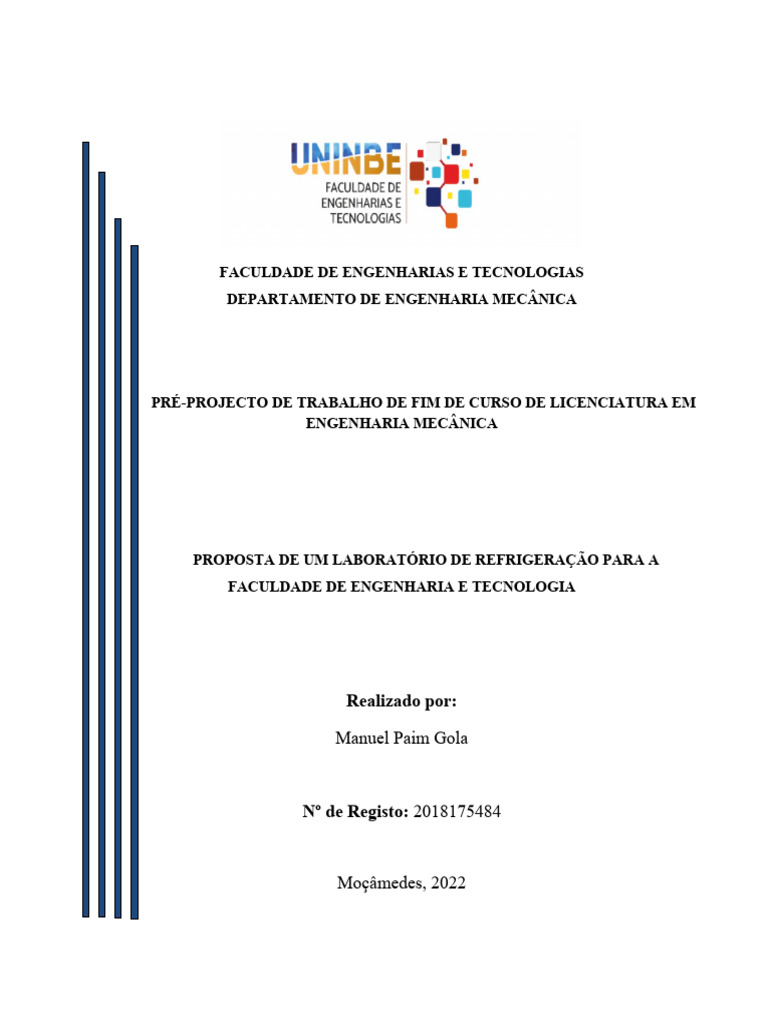 Pre Projecto Manuel 2 | PDF | Science | Aprendizado
