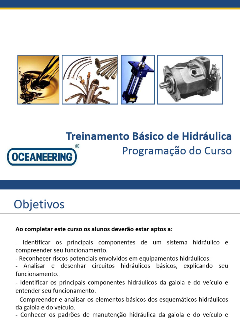 Treinamento Basico de Hidraulica | PDF | Válvula | Bomba