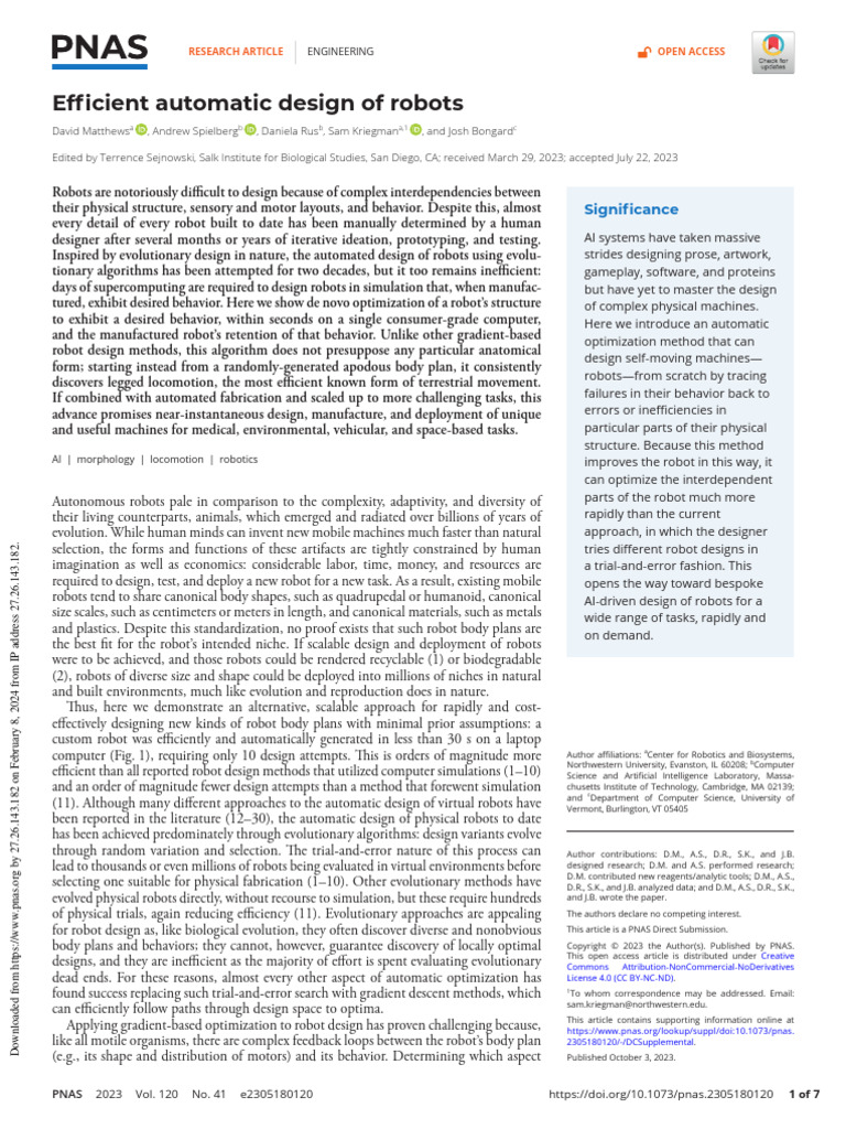 ai设计机器人 | PDF | Robot | Robotics