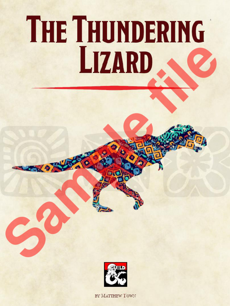 The Thundering Lizard - Sample | PDF | Wizards Of The Coast | Dungeons ...