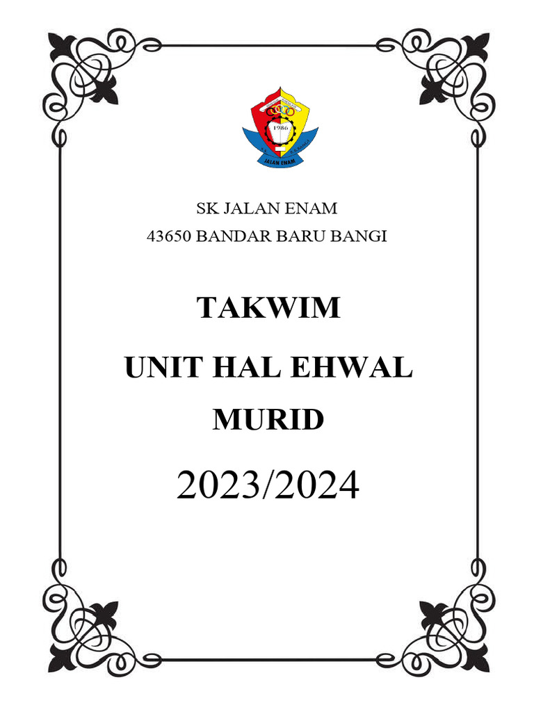 Takwim Unit Hem 2023 | PDF