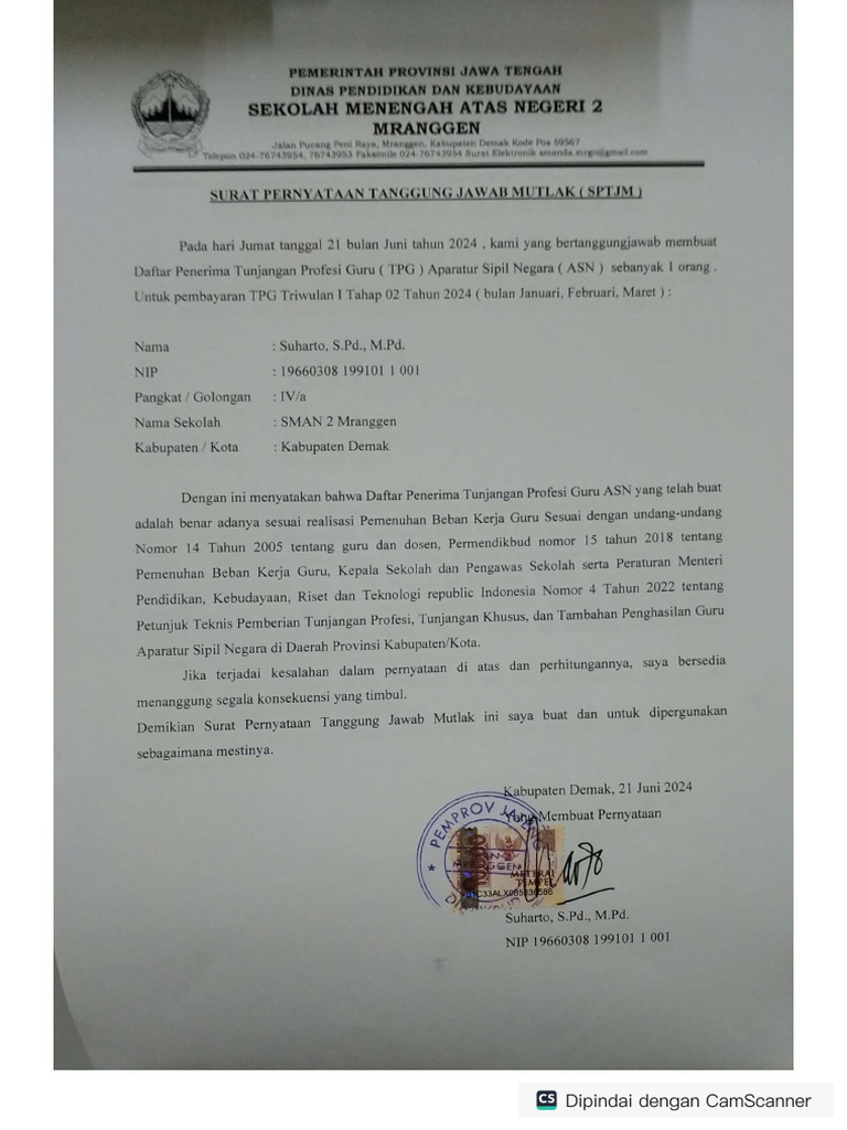 SPTJM TW 1 Tahap 1 2024 | PDF