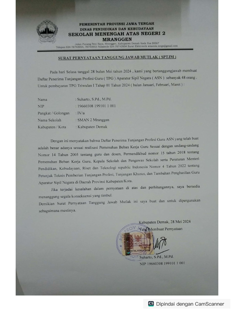 SPTJM TW 1 Tahap 2 2024 | PDF