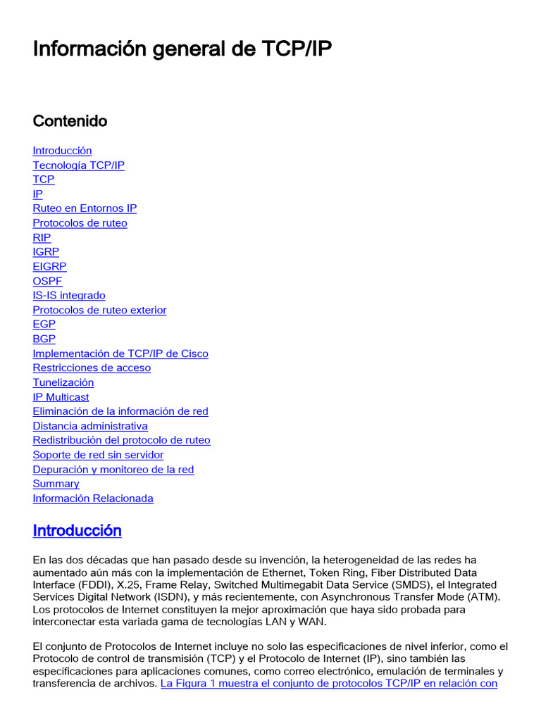 Guía Completa sobre TCP/IP y Ruteo | PDF | Dirección IP | Protocolo de ...