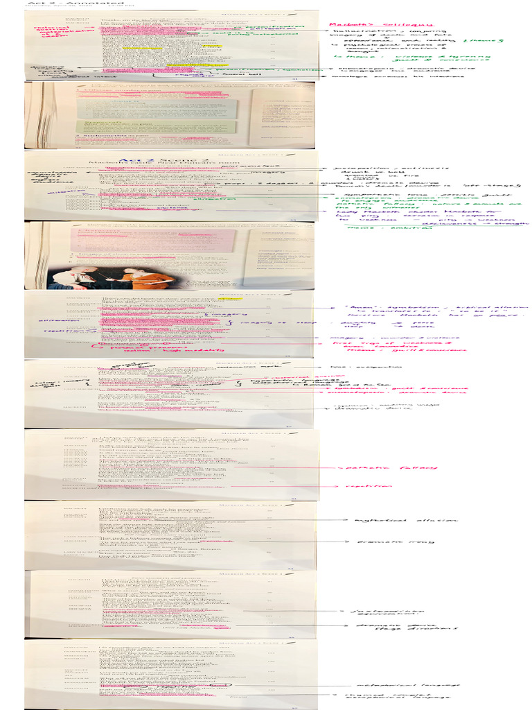 Macbeth Act 2 - Annotated | PDF