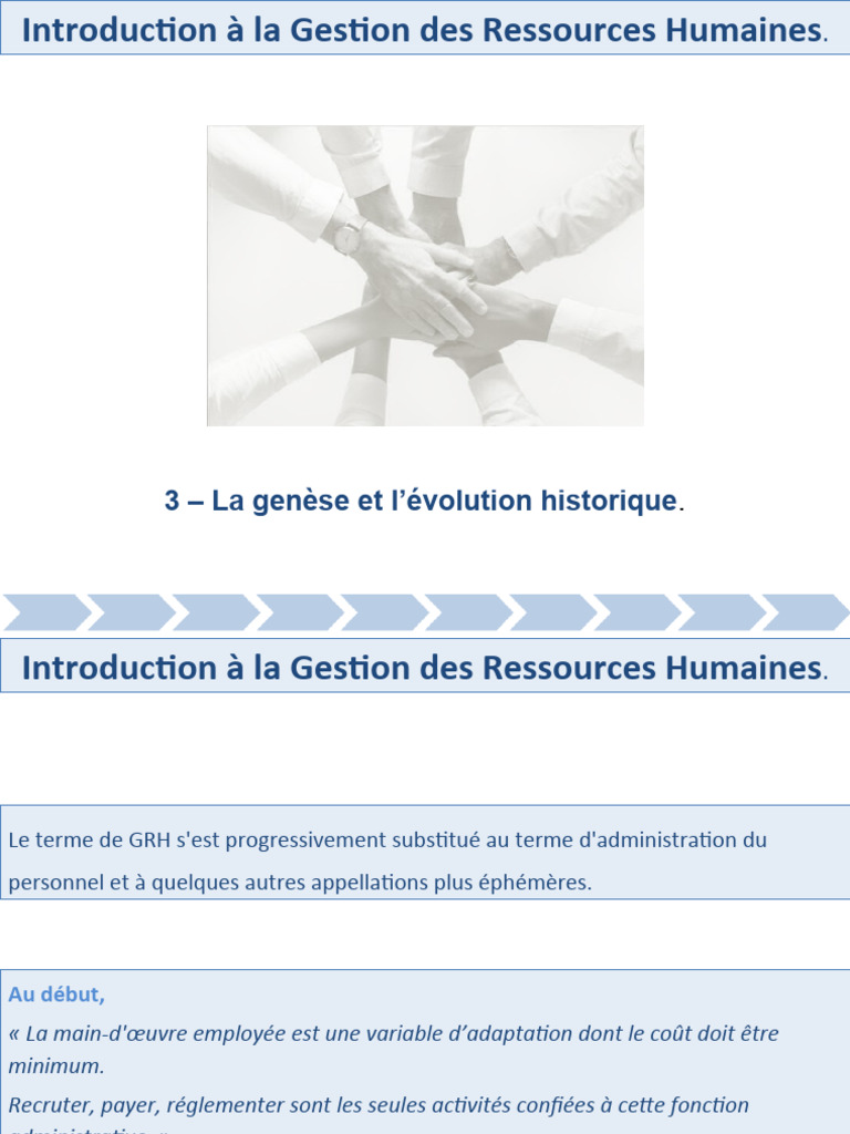 Évolution de la Gestion des RH | PDF | Gestion des ressources humaines ...