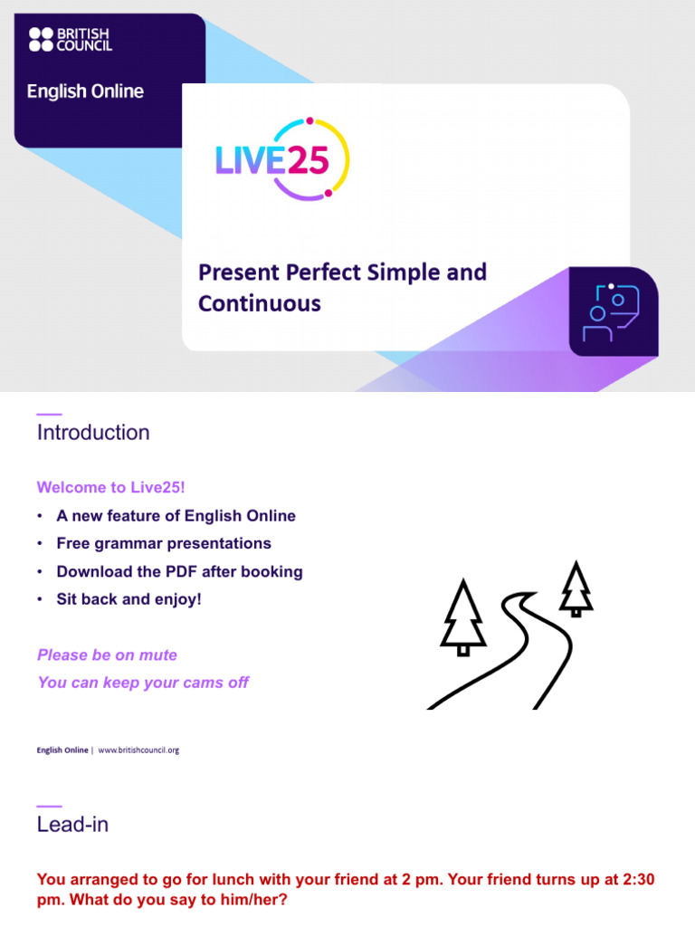 Live25 Present Perfect Simple and Cont. | PDF | Perfect (Grammar) | Language Mechanics