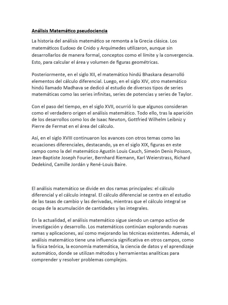 Analisis Matematico | PDF | Análisis matemático | Matemáticas