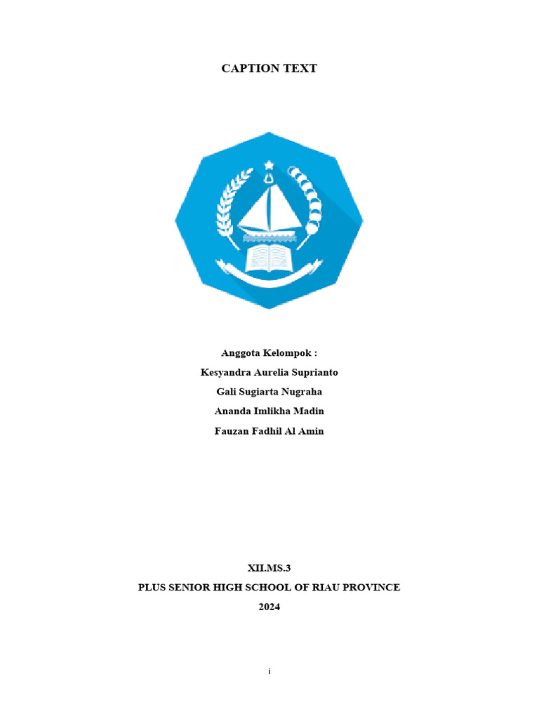 Caption Text Paper (Wajib) | PDF | Social Media | Popular Culture ...