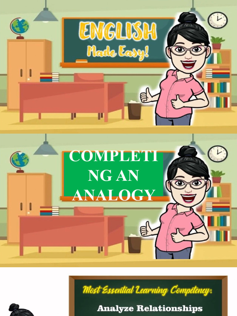 Lesson 1 Analogy | PDF | Analogy