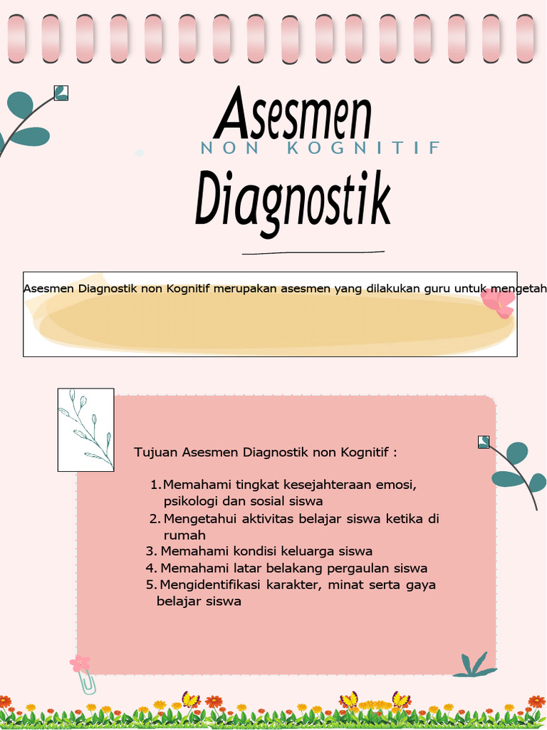 Asesmen Diagnostik Non Kognitif Untuk SD Kls 3 | PDF