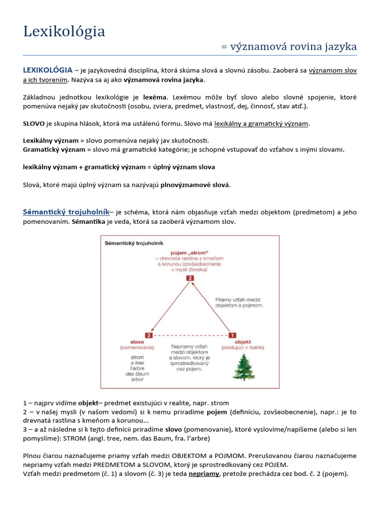 2 Lexikológia | PDF