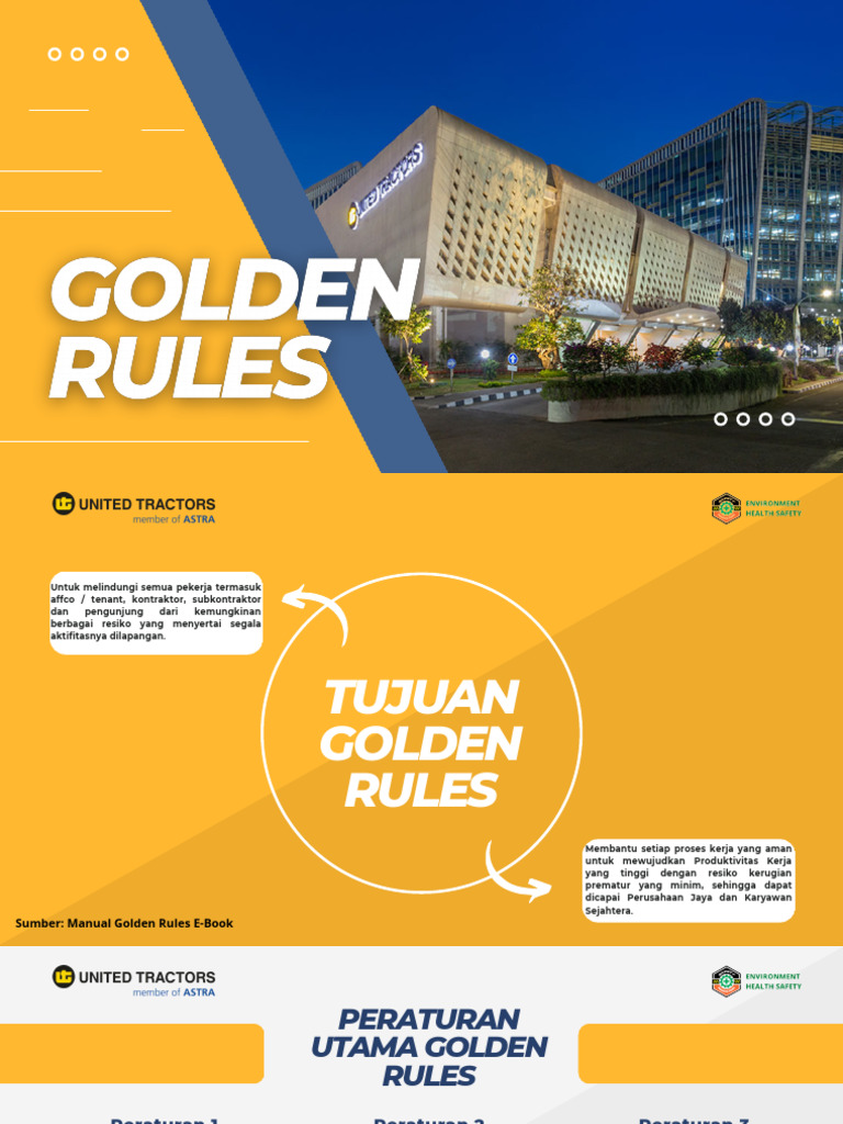 Pedoman Keselamatan Kerja Golden Rules | PDF