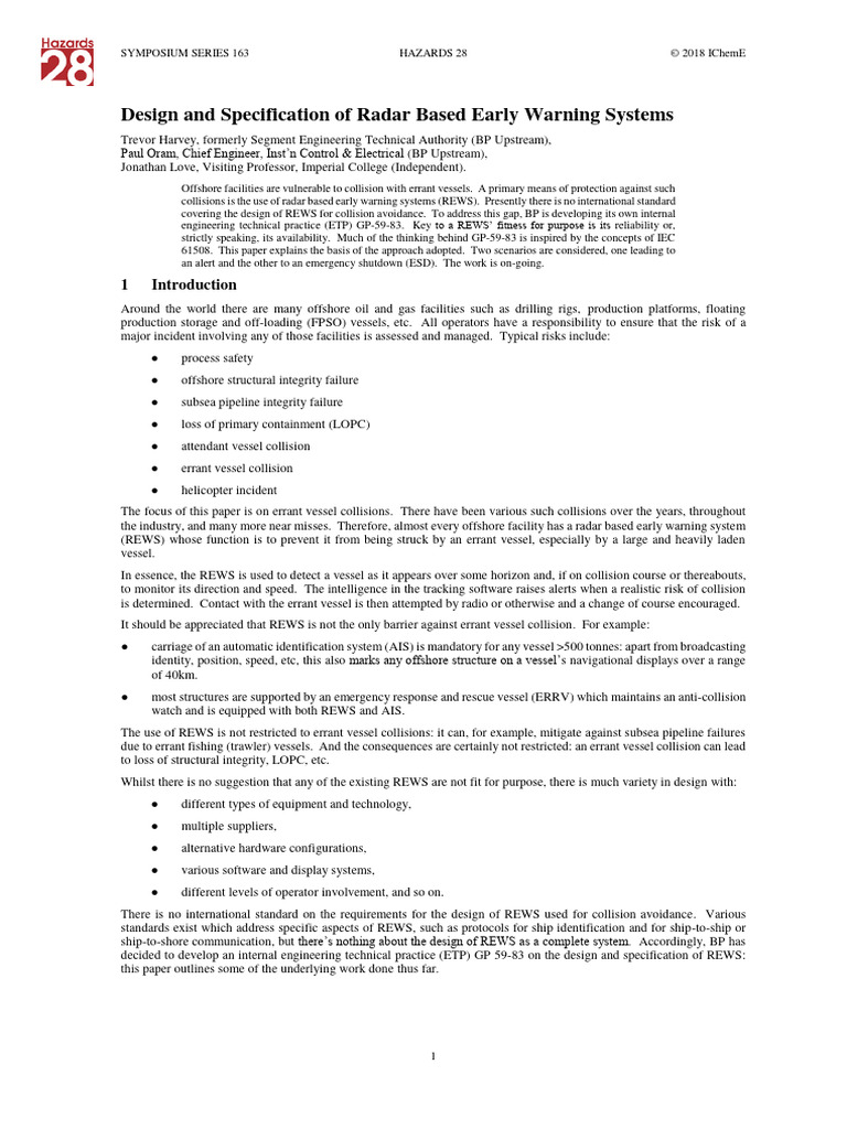 Hazards 28 Paper 53 | PDF | Safety