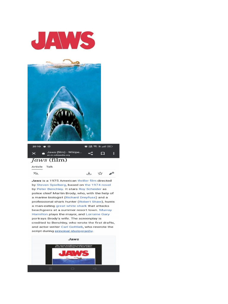 Jaws | PDF