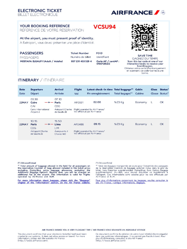 Flight Ticket | PDF