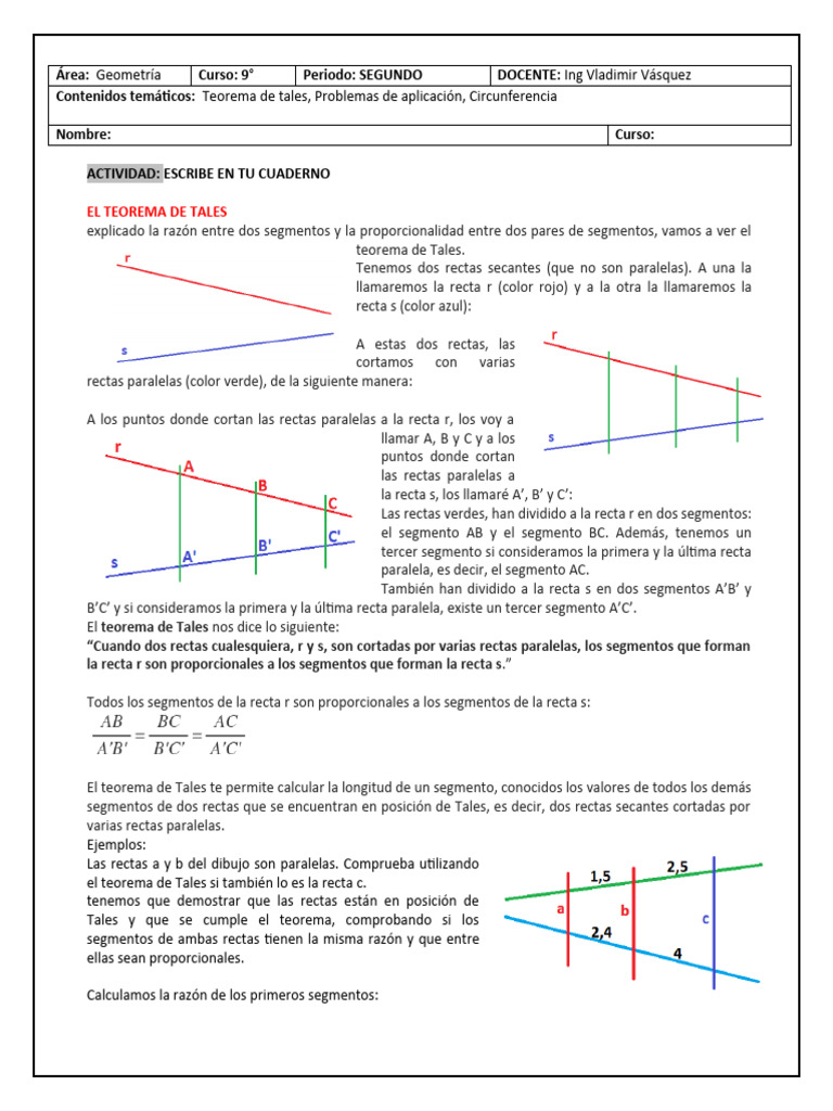 Guia 3 Geometria 9 Pdf Triángulo Euclides