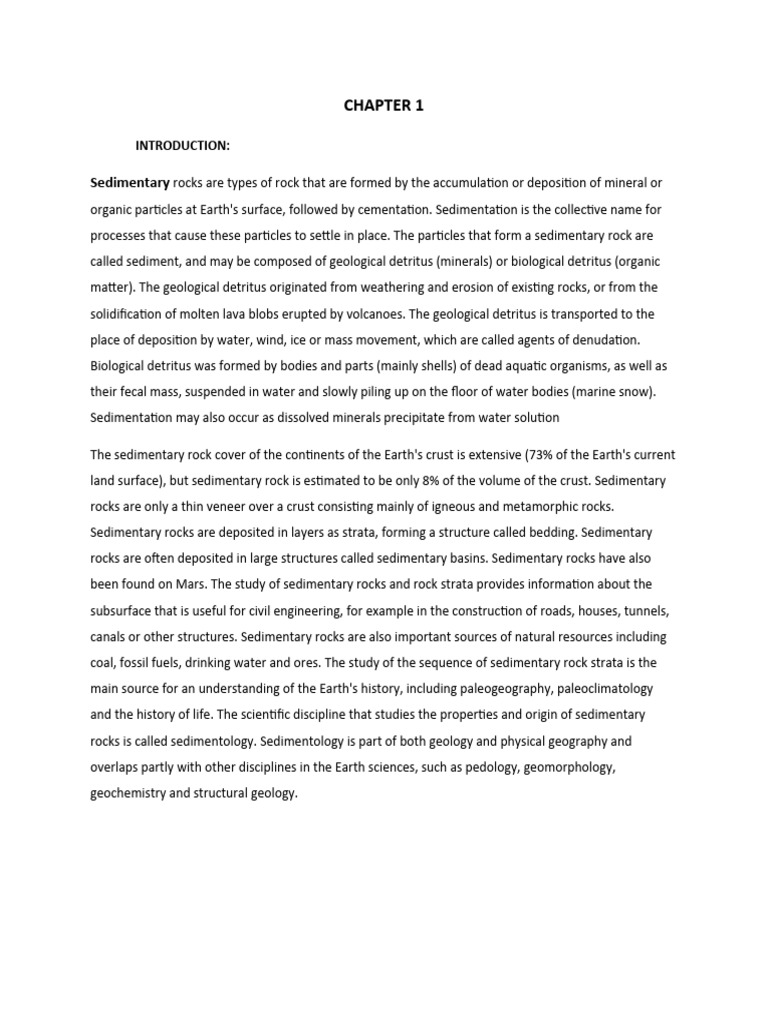 Term Book On Sedimentary Rock G3 | PDF | Sedimentary Rock | Clastic Rock