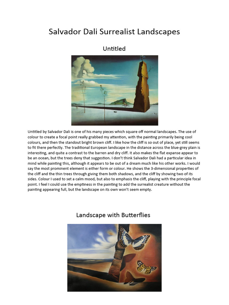 Salvador Dali Surrealist Landscapes | Download Free PDF | Landscape ...