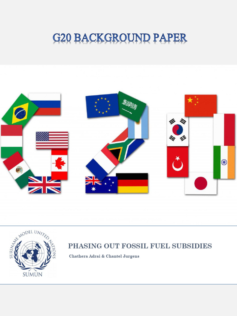 SUMUN - G20 Background Paper | PDF | Climate Change | Fossil Fuels