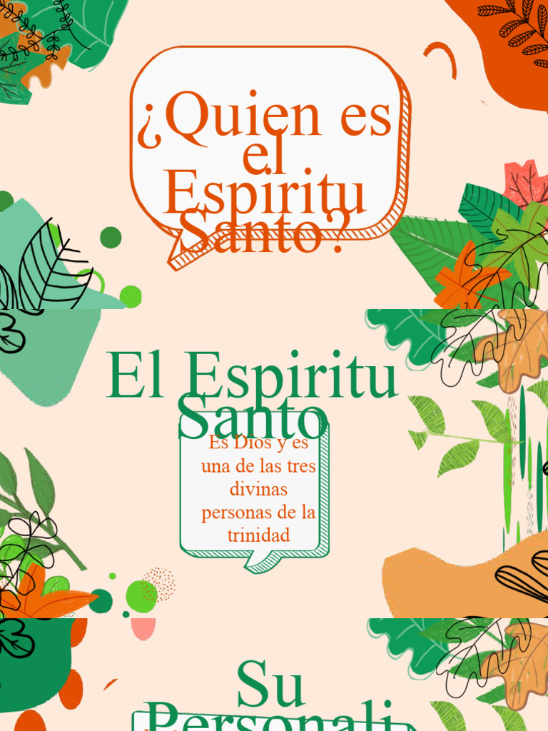 Quien Es El Espiritu Santo Pdf Espíritu Santo Cristo Título