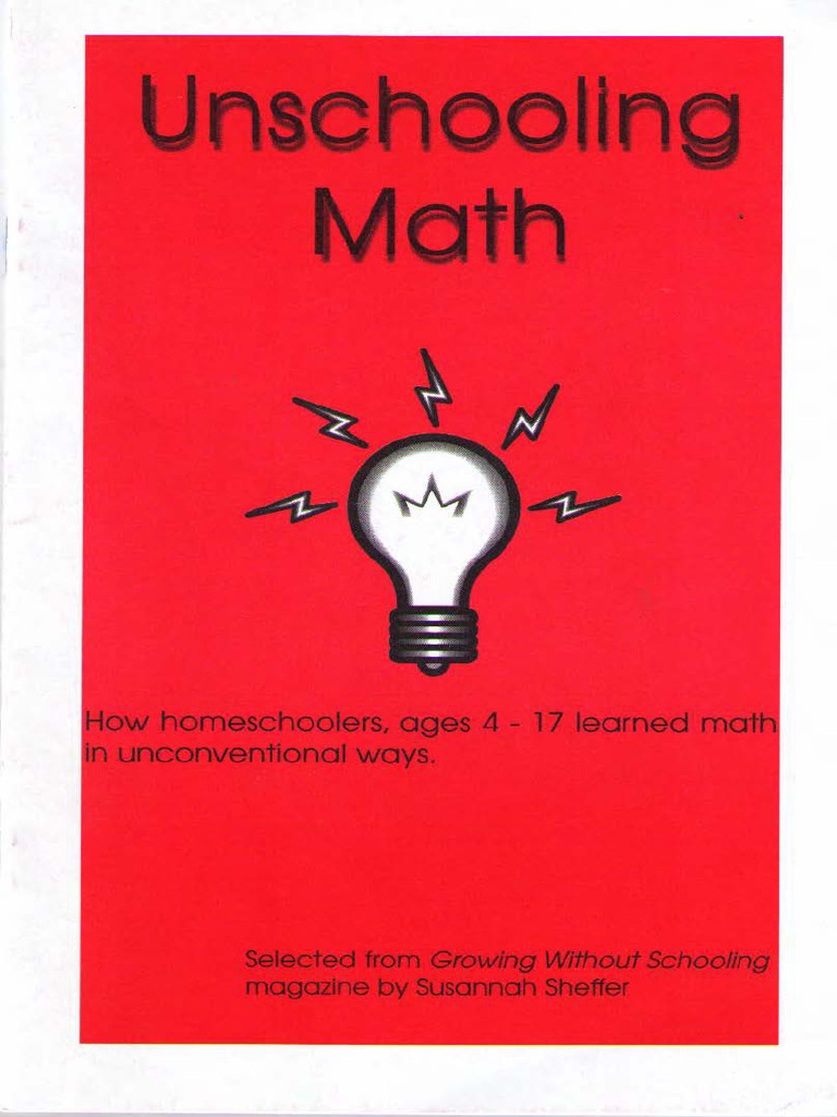 Unschooling Math Booklet | PDF