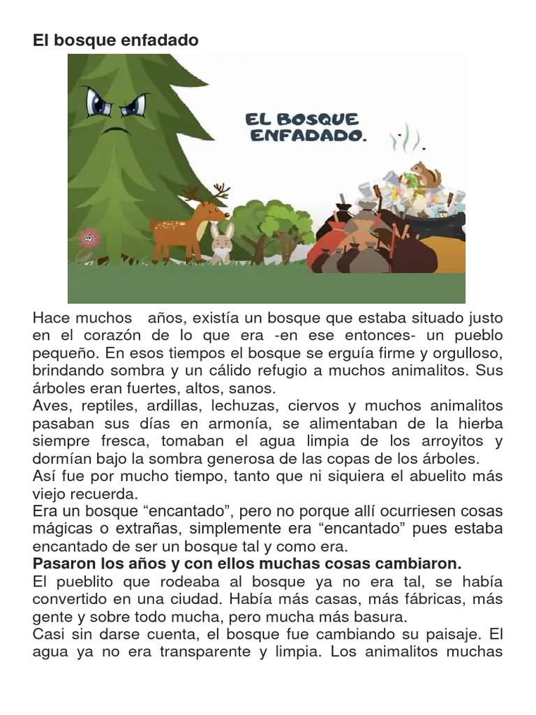 El Bosque Enfadado | PDF | Los bosques