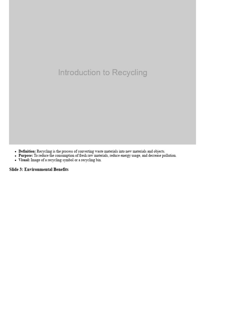 Recycling | PDF