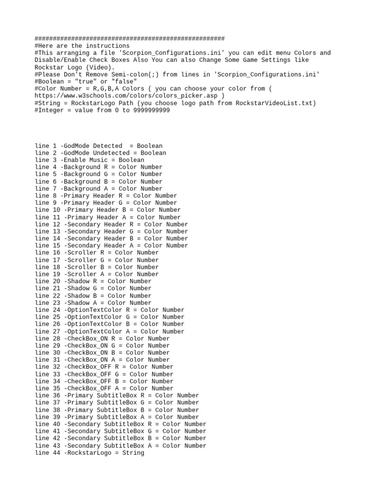 Configurations Instructions | PDF | Computers