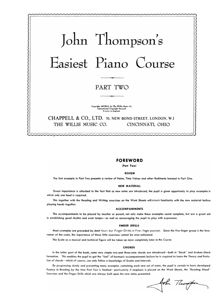 John Thompson | PDF