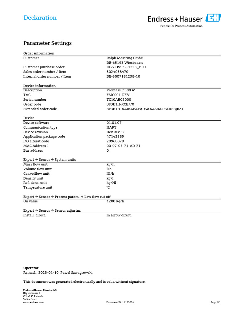 Parameter Settings | PDF | Input/Output | Computing